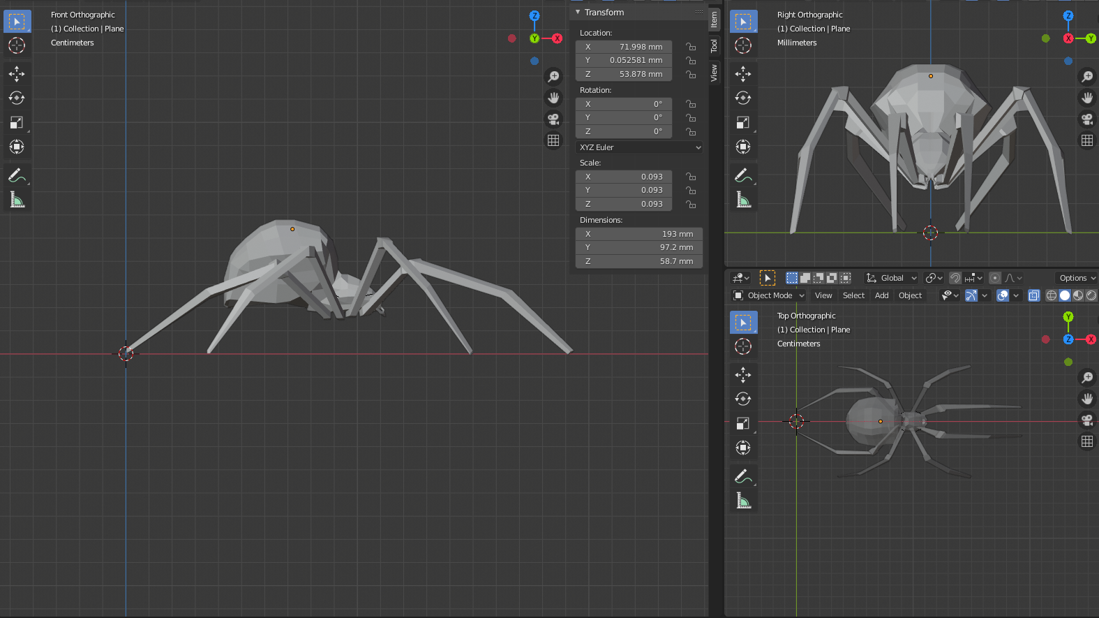 STL file Low Poly Spider・3D printable model to download・Cults