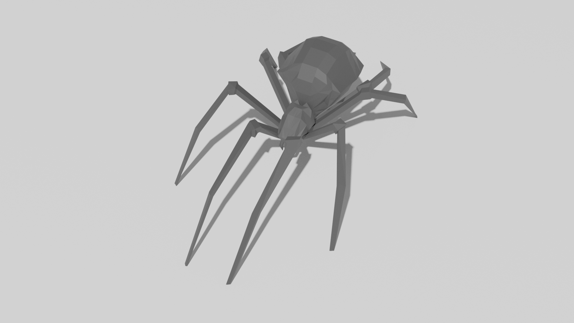 STL file Low Poly Spider・3D printable model to download・Cults