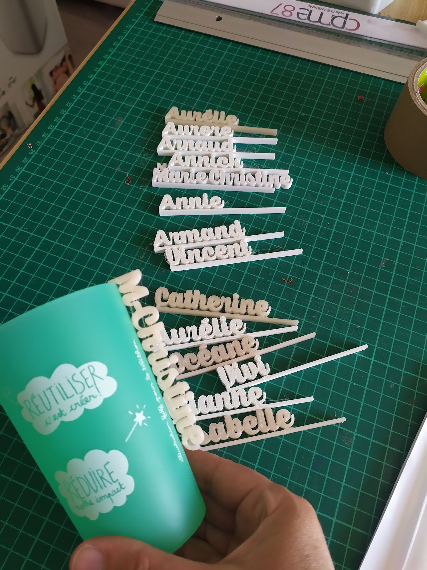 3D file brand glass first name (set for straight glass)・3D printing ...