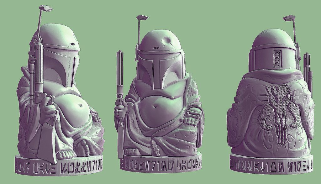 Free 3D file Buddha Fett・3D printable design to download・Cults