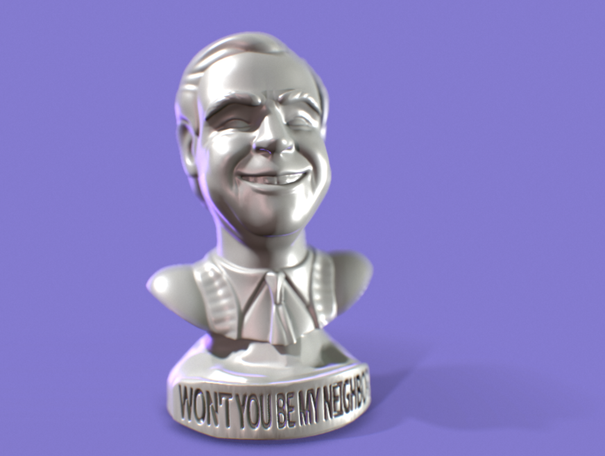 Archivo 3D gratis Busto del Sr. Rogers・Plan de impresión en 3D para ...