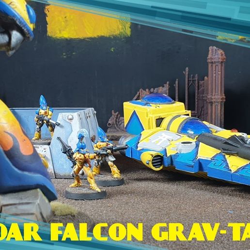 Download free STL file Eldar Falcon Grav Tank Original • 3D print ...