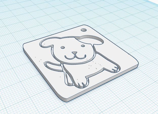 STL file Dog Keychain・Template to download and 3D print・Cults