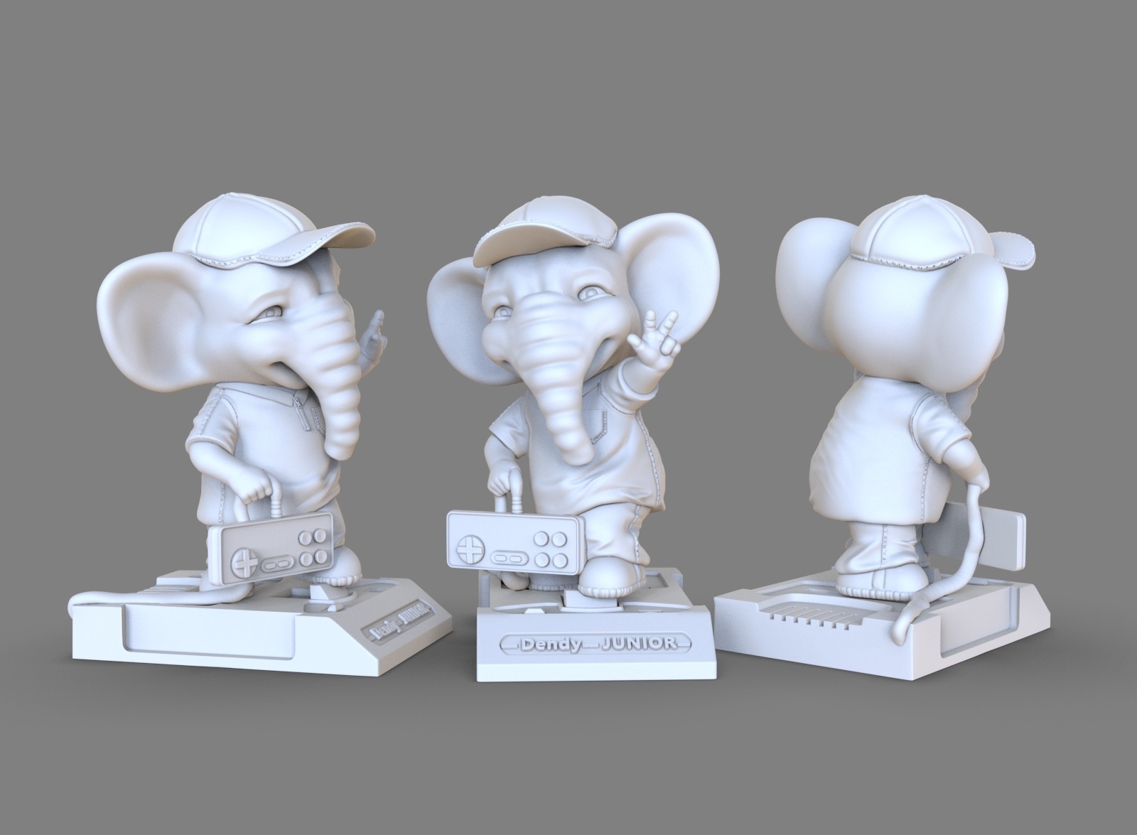 STL file baby elephant dendy・3D printable design to download・Cults