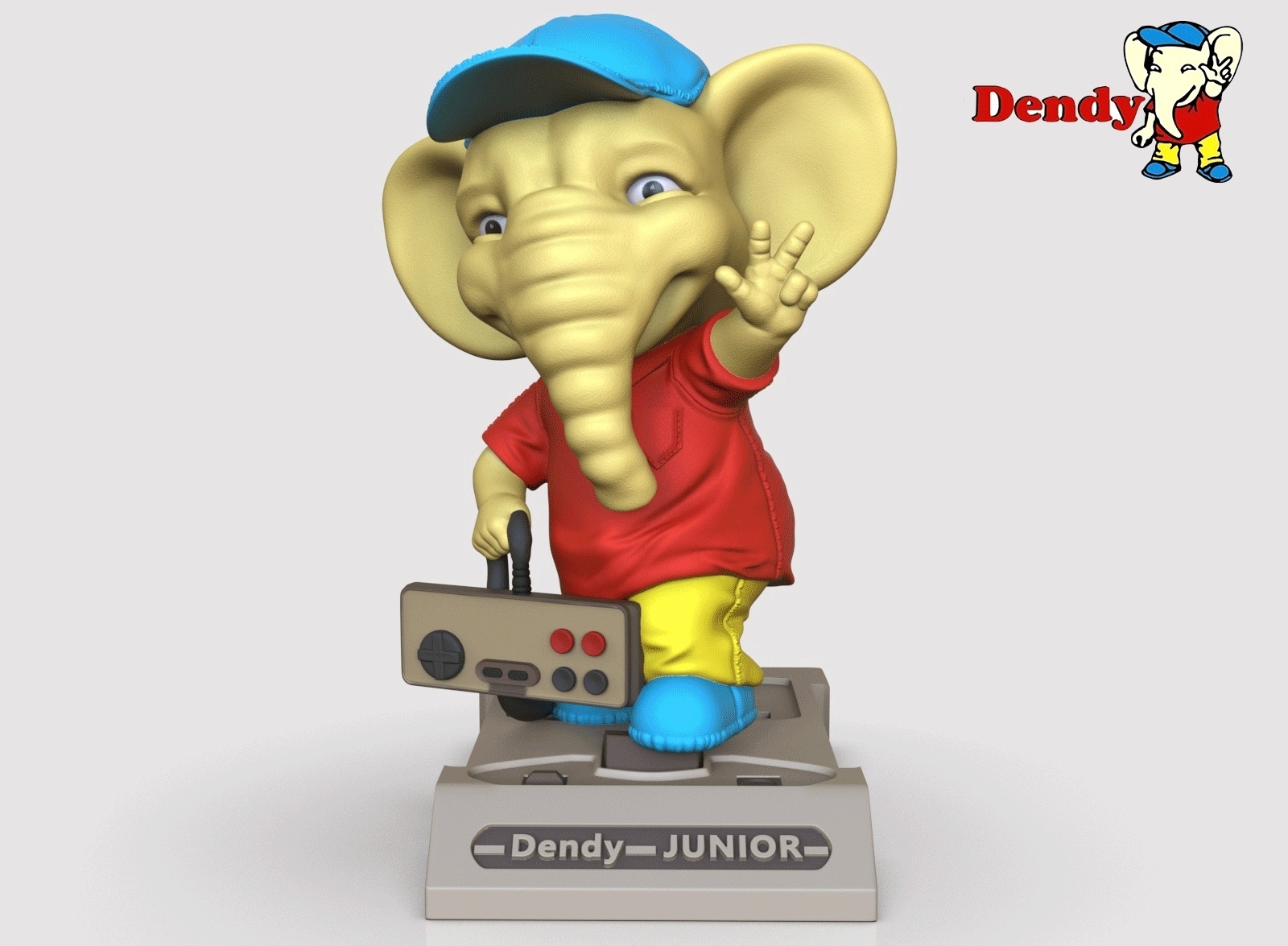 STL file baby elephant dendy・3D printable design to download・Cults
