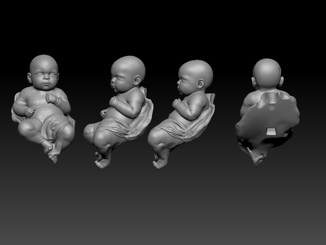 STL file sleeping baby 😴・Design to download and 3D print・Cults