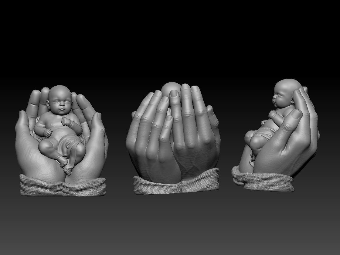 STL file sleeping baby 😴・Design to download and 3D print・Cults