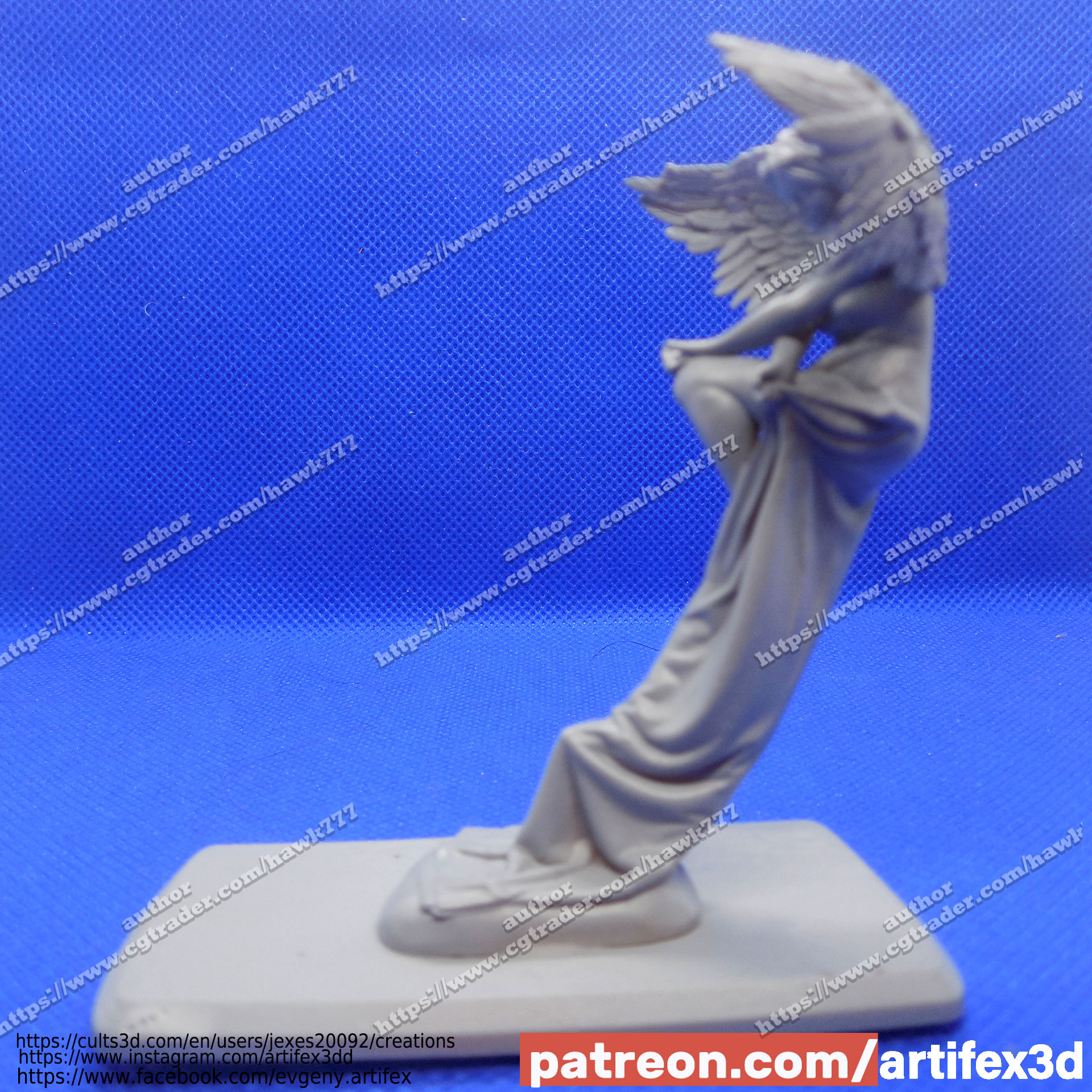 STL file angel・3D printable design to download・Cults
