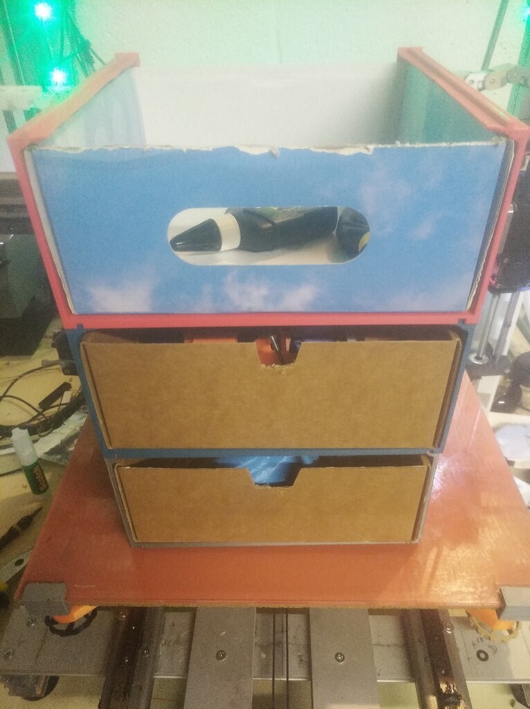 Free STL file Recycled spool box stackable drawer・3D printer design to ...