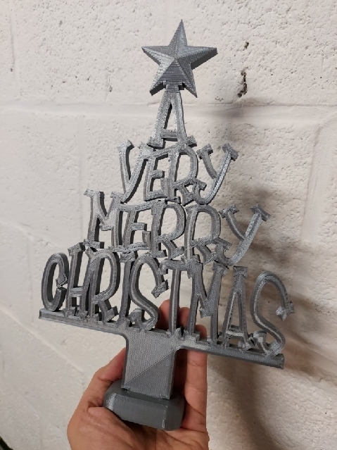 Free STL file Merry Christmas Tree・3D printing model to download・Cults
