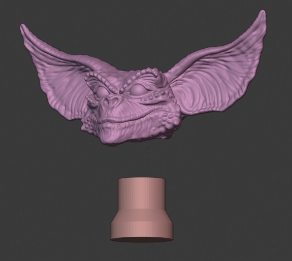 Archivo STL Cabeza de Gremlin 👽・Objeto para impresora 3D para descargar ...