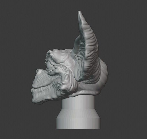 Archivo STL Cabeza de Gremlin 👽・Objeto para impresora 3D para descargar ...