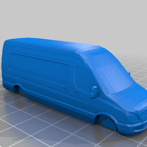 Download free STL file Mercedes Sprinter Van - 1/87 • 3D printer object ...