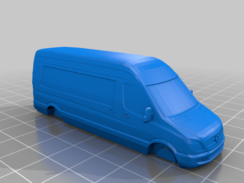 Free STL file Mercedes Sprinter Van - 1/87 🚗・3D print design to ...
