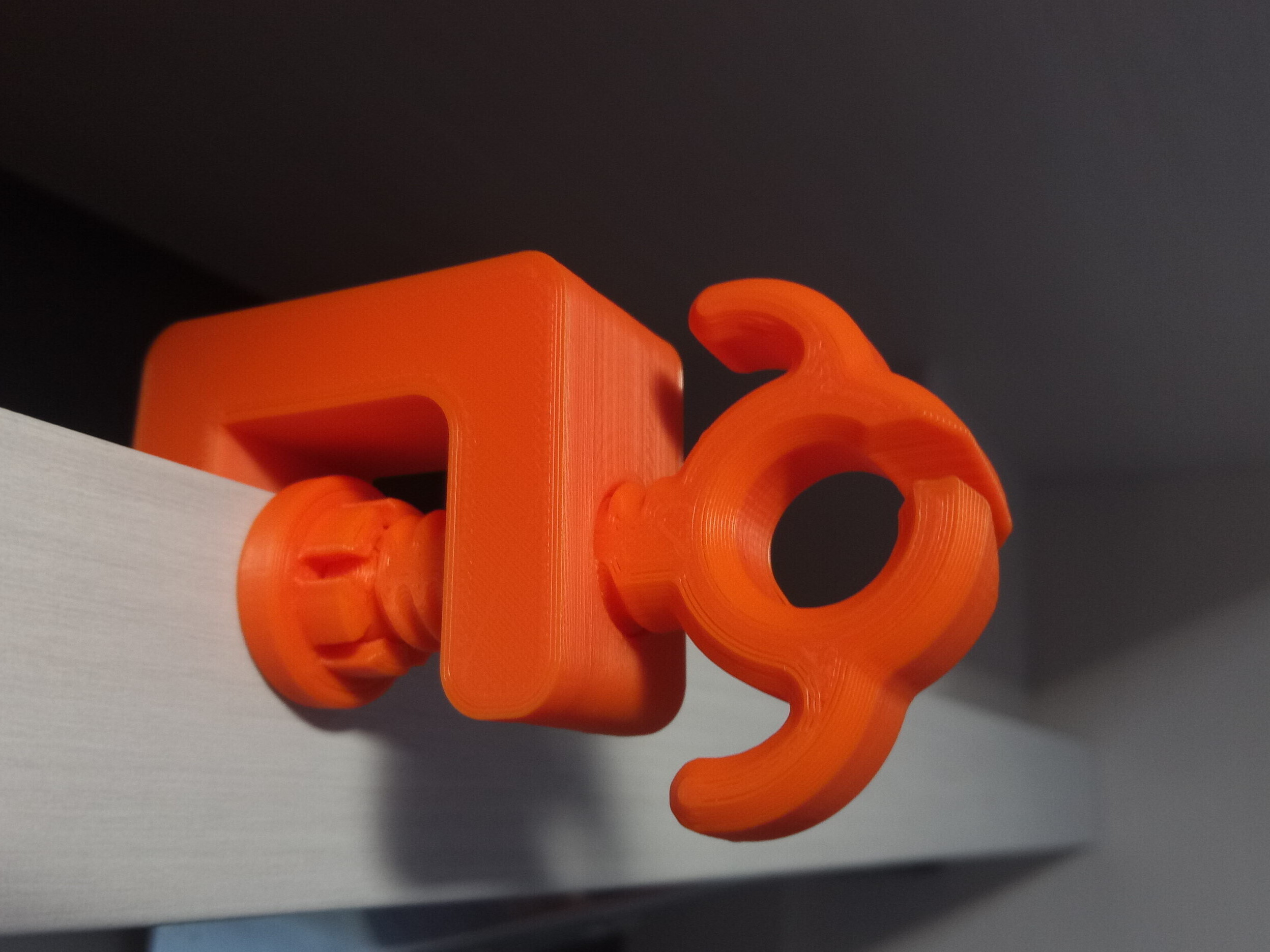 Free STL file G-clamp with hook and eye L14・3D printable model to ...