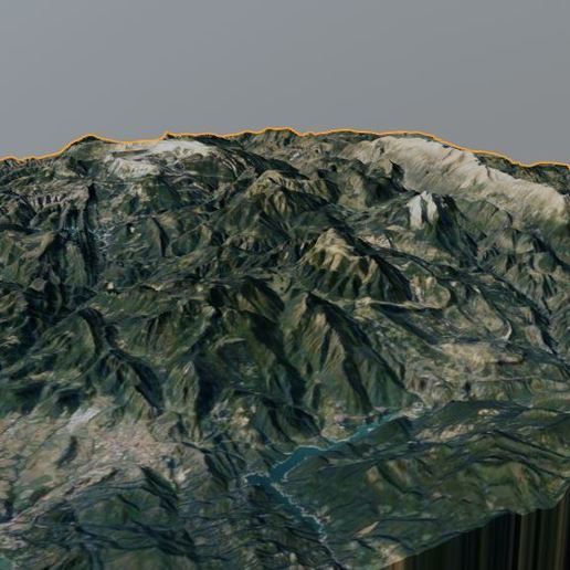 Download free 3D printer model Cadí 3D map with pedraforca Catalonia ...