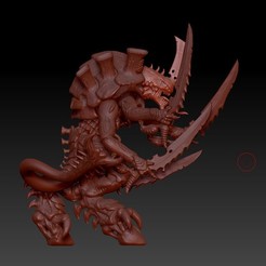 3D printed Swarmlord and Hive Tyrant • made with Anycubic Photon ・ Cults