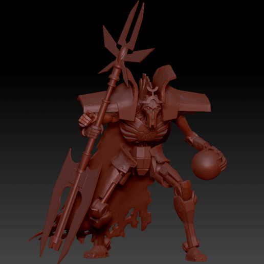 Download free STL file DoW Necron Lord • Model to 3D print ・ Cults