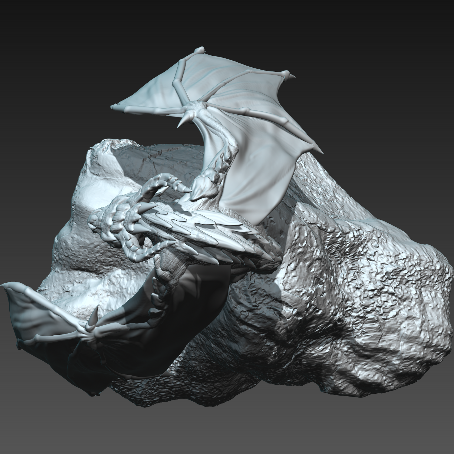 3D file Wyvern Dragon Whelp Pose C・3D printer design to download・Cults