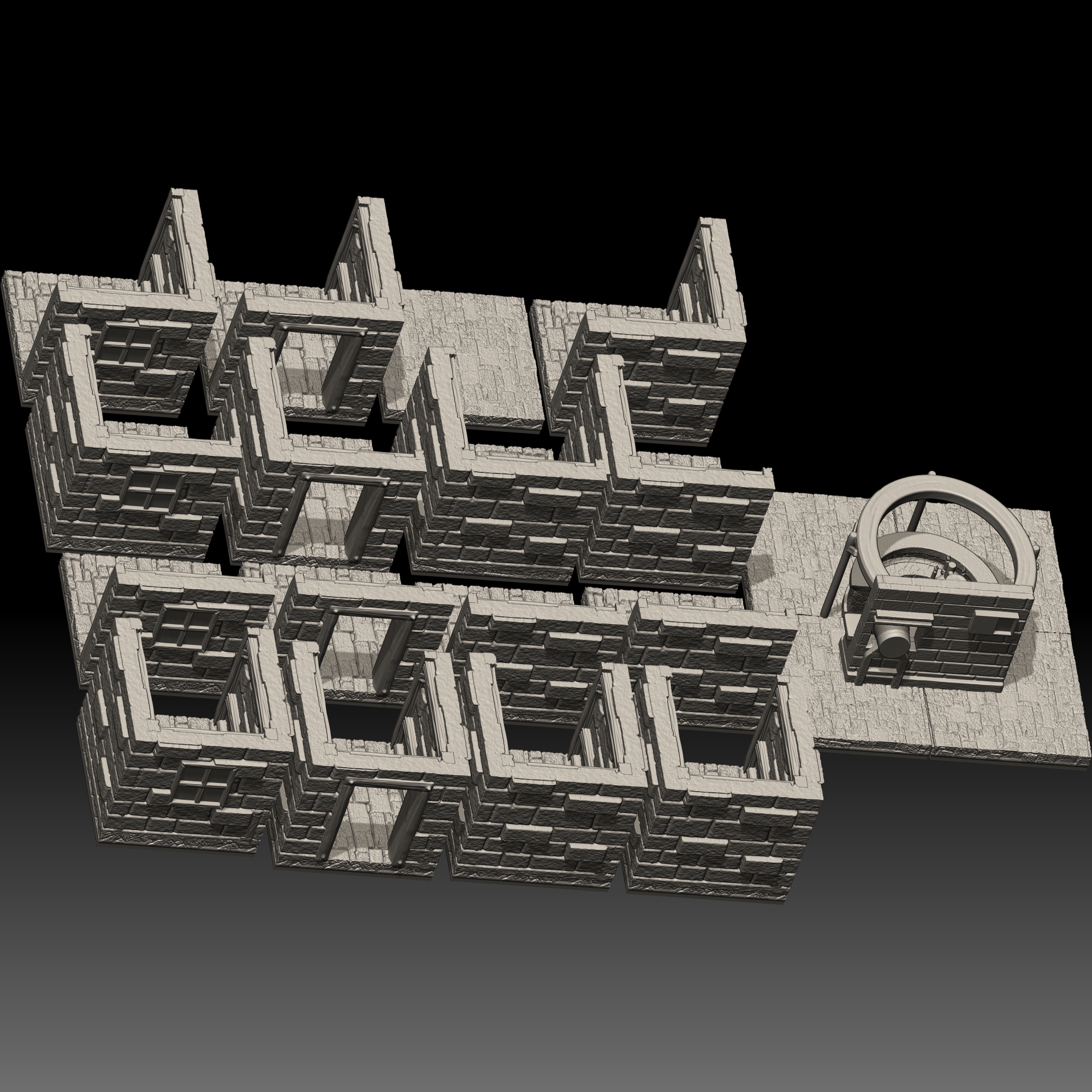 STL file Medieval Tavern Pieces 1・3D printer design to download・Cults