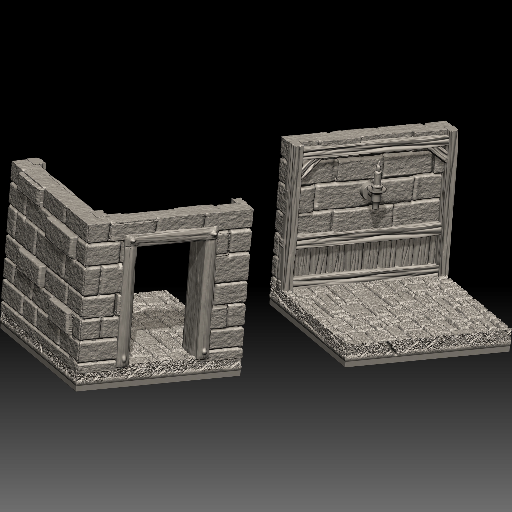 STL file Medieval Tavern Pieces 1・3D printer design to download・Cults