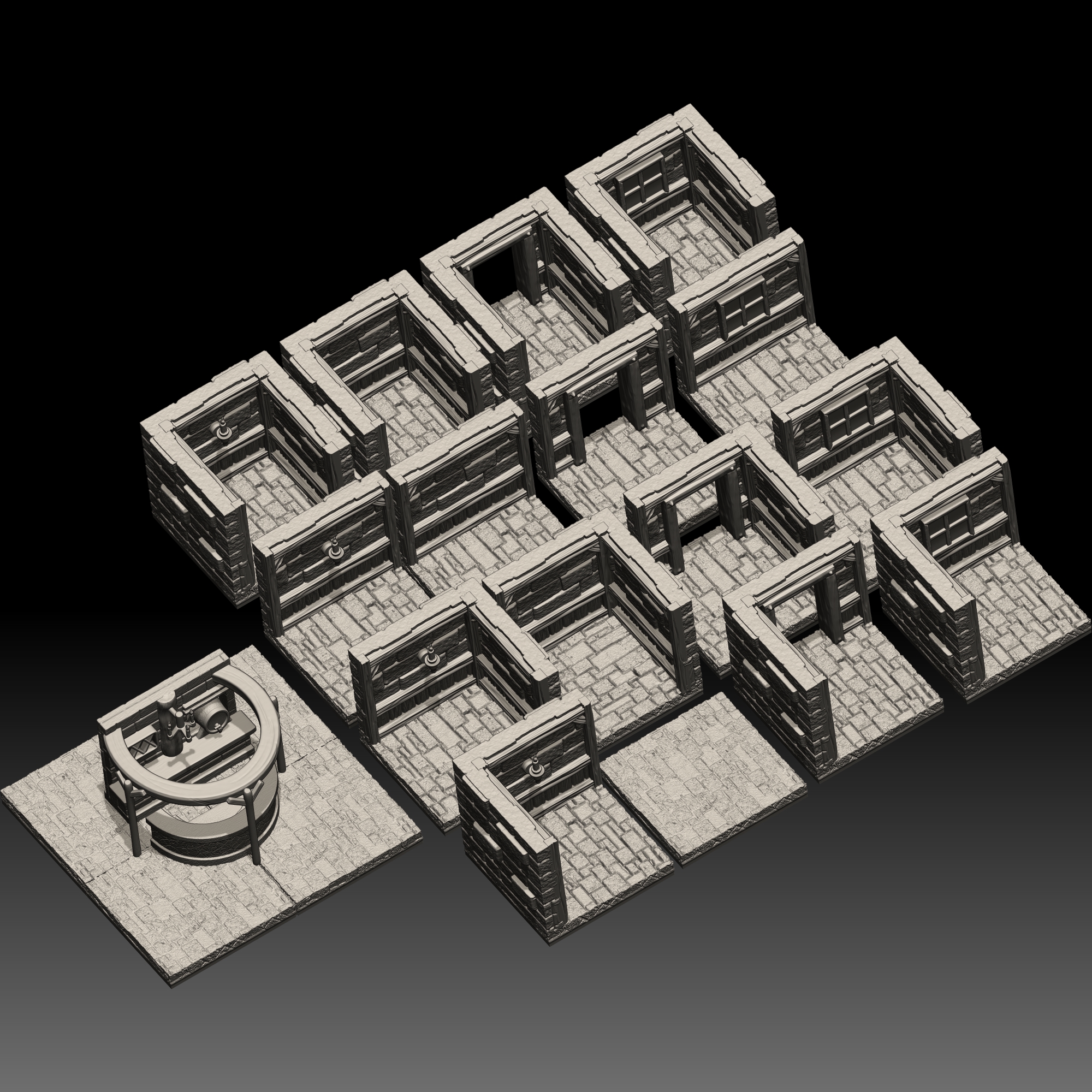 STL file Medieval Tavern Pieces 1・3D printer design to download・Cults