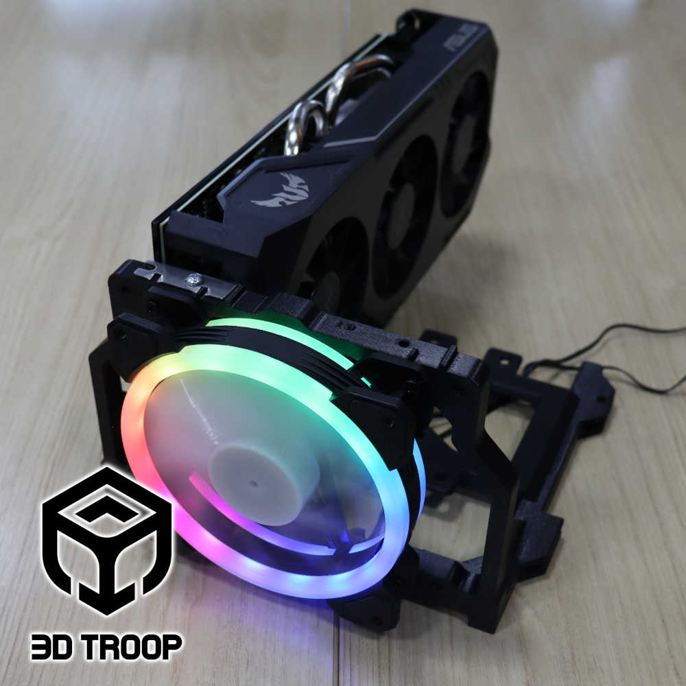 Fichier STL Double support GPU/Riser 📱・Objet pour impression 3D à ...