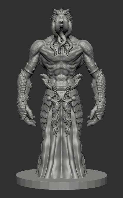 Free STL file Mind Flayer・Model to download and 3D print・Cults