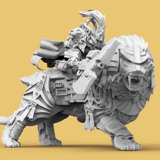 Télécharger fichier STL gratuit La garde du Lion de l'Empereur • Objet pour impression 3D ・ Cults