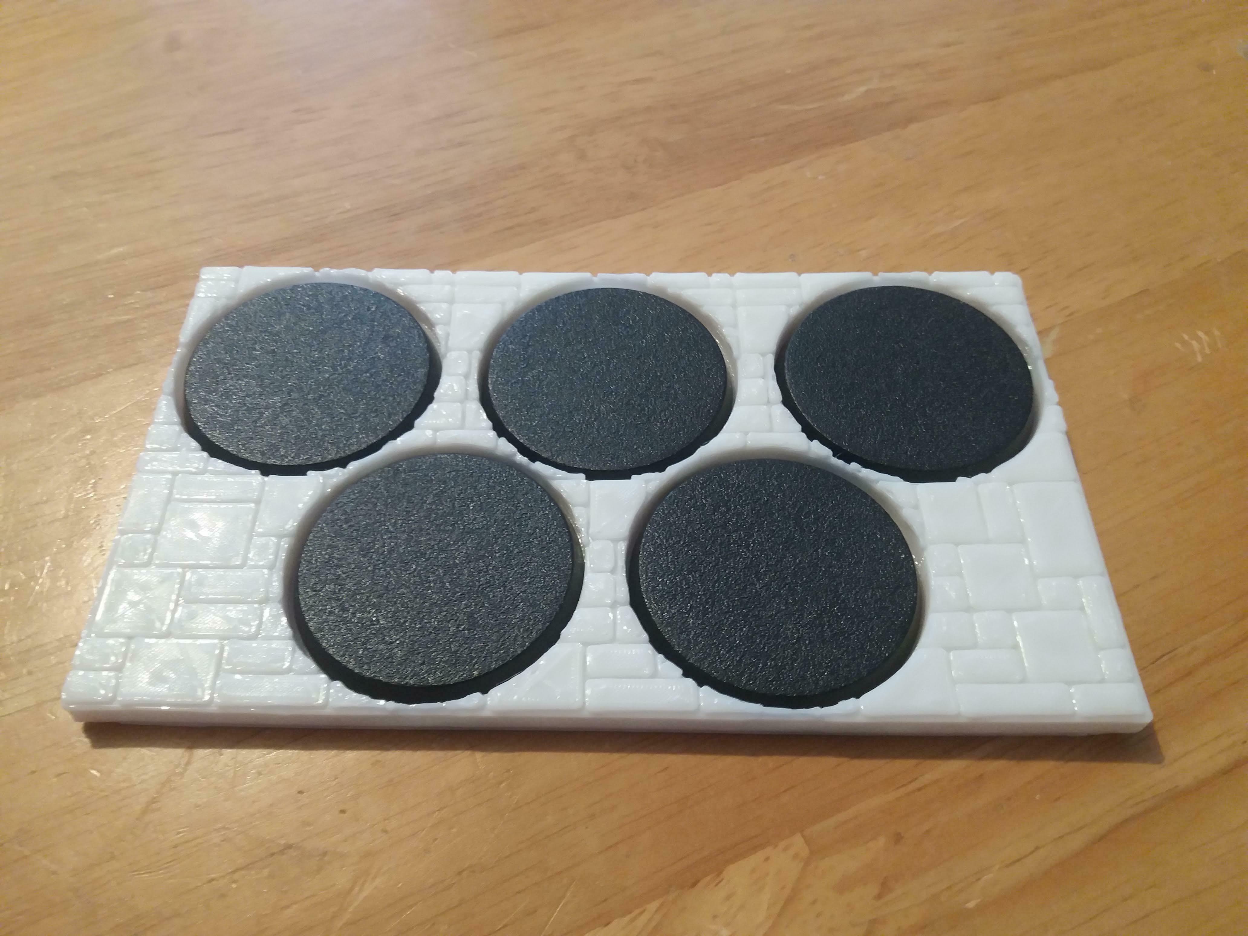 STL file Stone Tile Textured Model Base 40mm・Template to download and ...