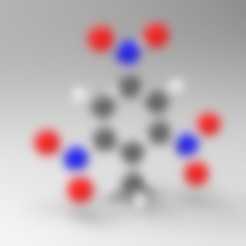 Imprimir en 3D gratis Molécula de TNT ・ Cults