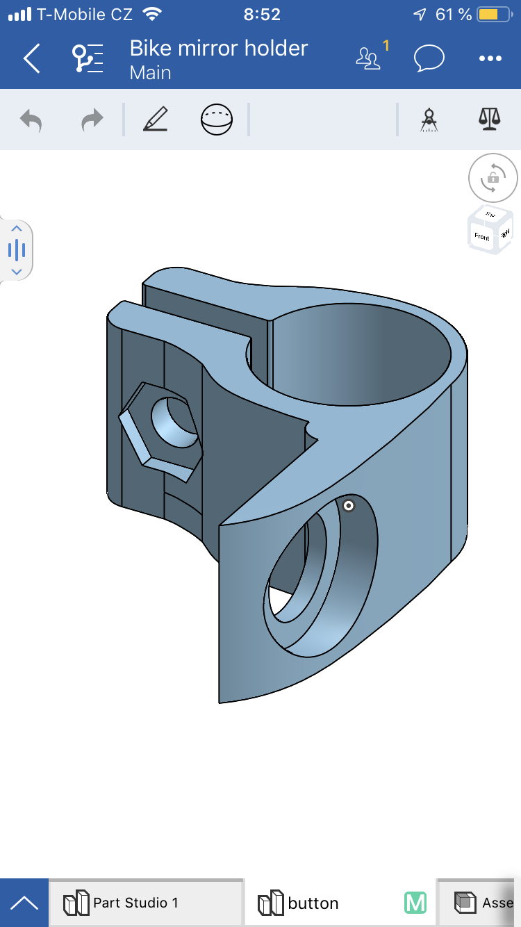 STL file Bike Handlebar Button・3D print design to download・Cults