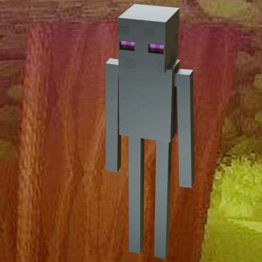 Download STL file MINECRAFT ENDERMAN • 3D printable model ・ Cults
