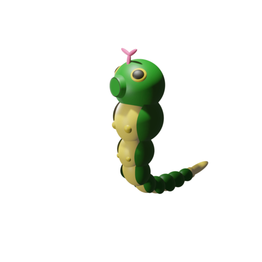 Télécharger fichier STL gratuit 3ÈME CHENILLE POKEMON • Objet pour ...