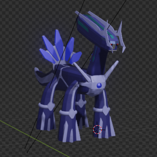 Download STL file 2 MODEL DIALGA 3D POKEMON • 3D printer model ・ Cults