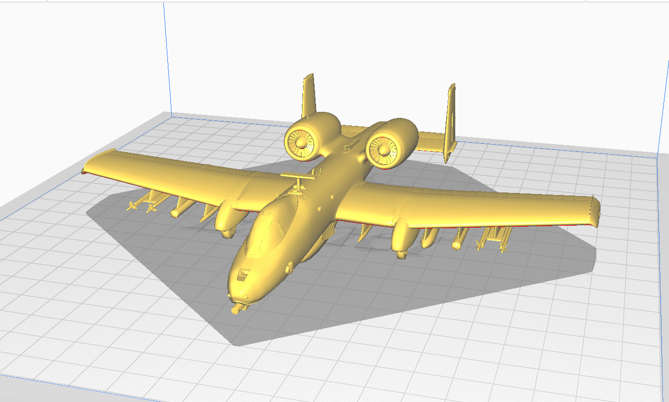 OBJ file A-10 Thunderbolt II・3D print model to download・Cults