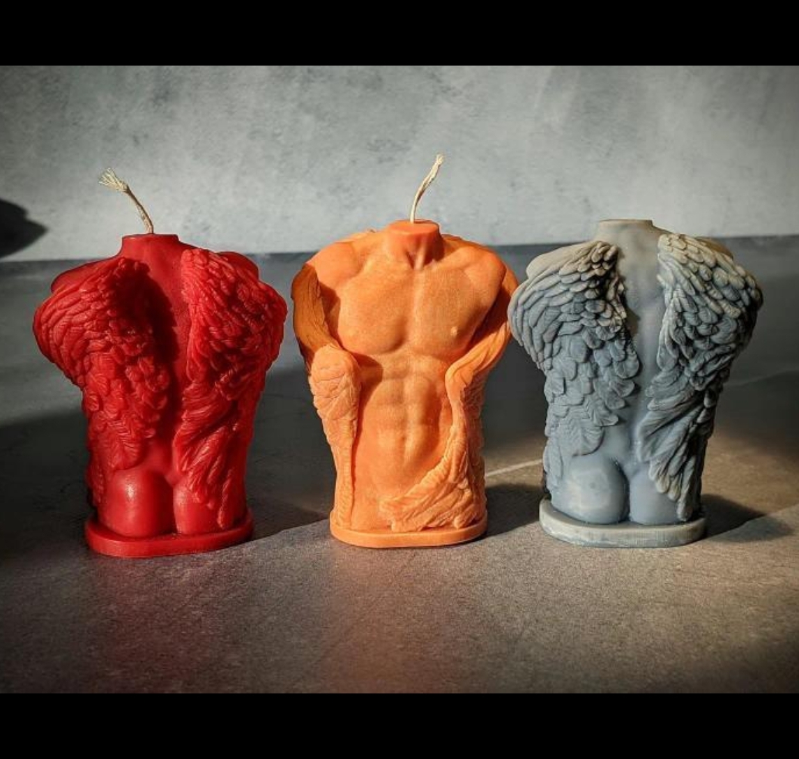 STL file Winged male torso 3・Model to download and 3D print・Cults