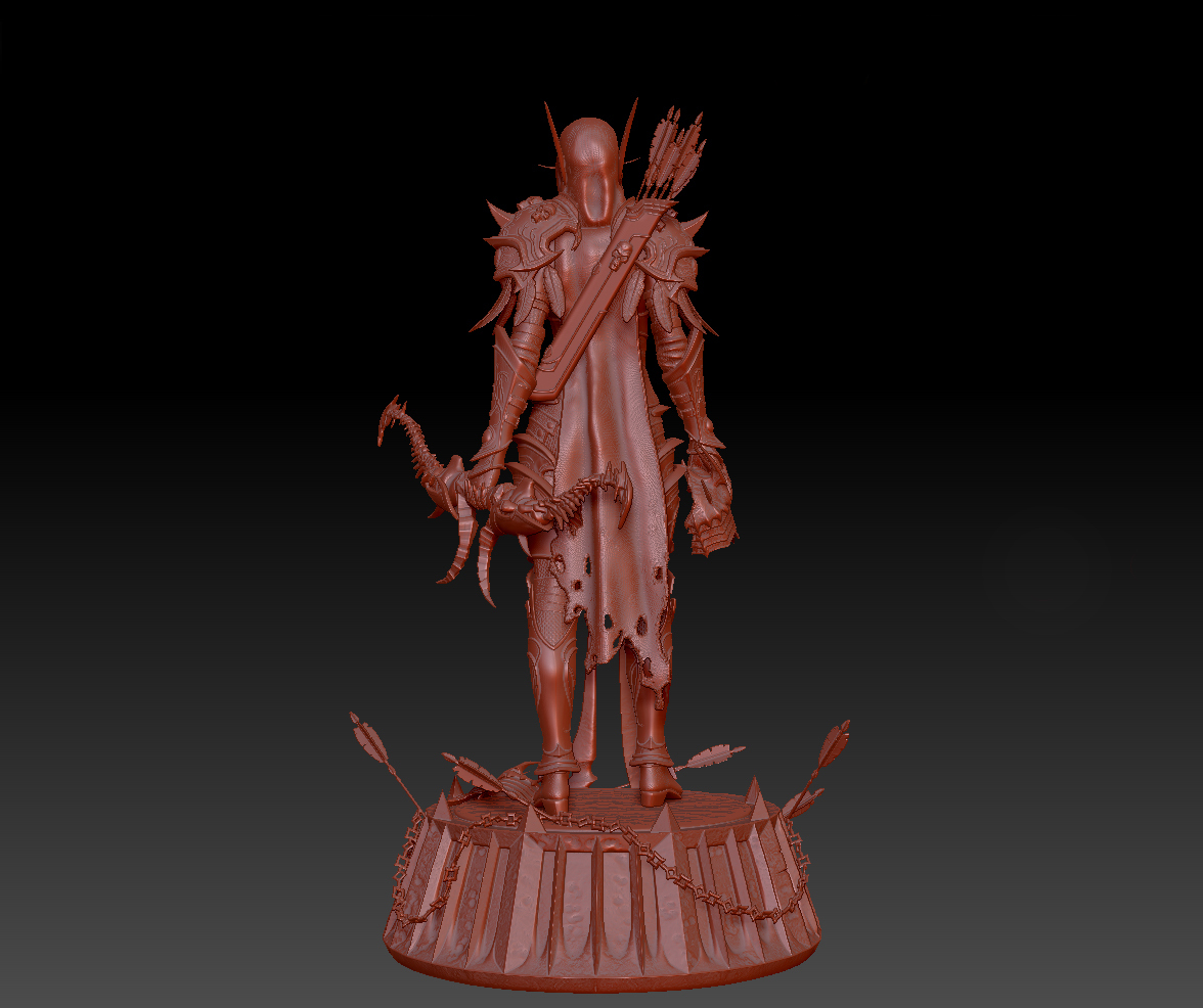 STL file Sylvanas windrunner Shadowlands statue 3D print model 🗺️・Model ...