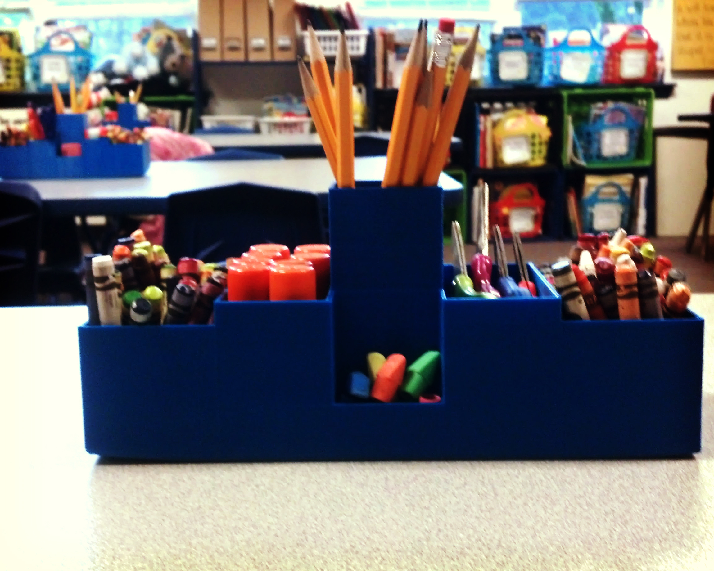 Free STL file Classroom Supply Caddy 🏠・3D printing idea to download・Cults