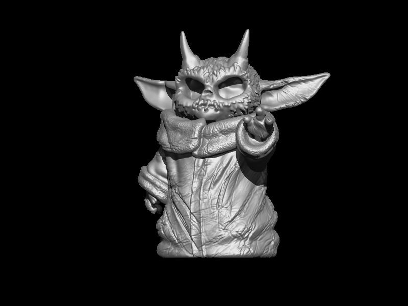 Файл OBJ Devil Baby Yoda・Модель 3D-принтера для загрузки・Cults