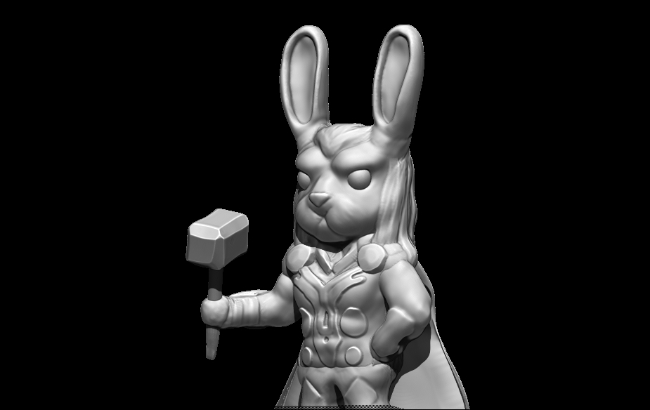 STL file Thor Rabbit - Bunny・3D printable model to download・Cults