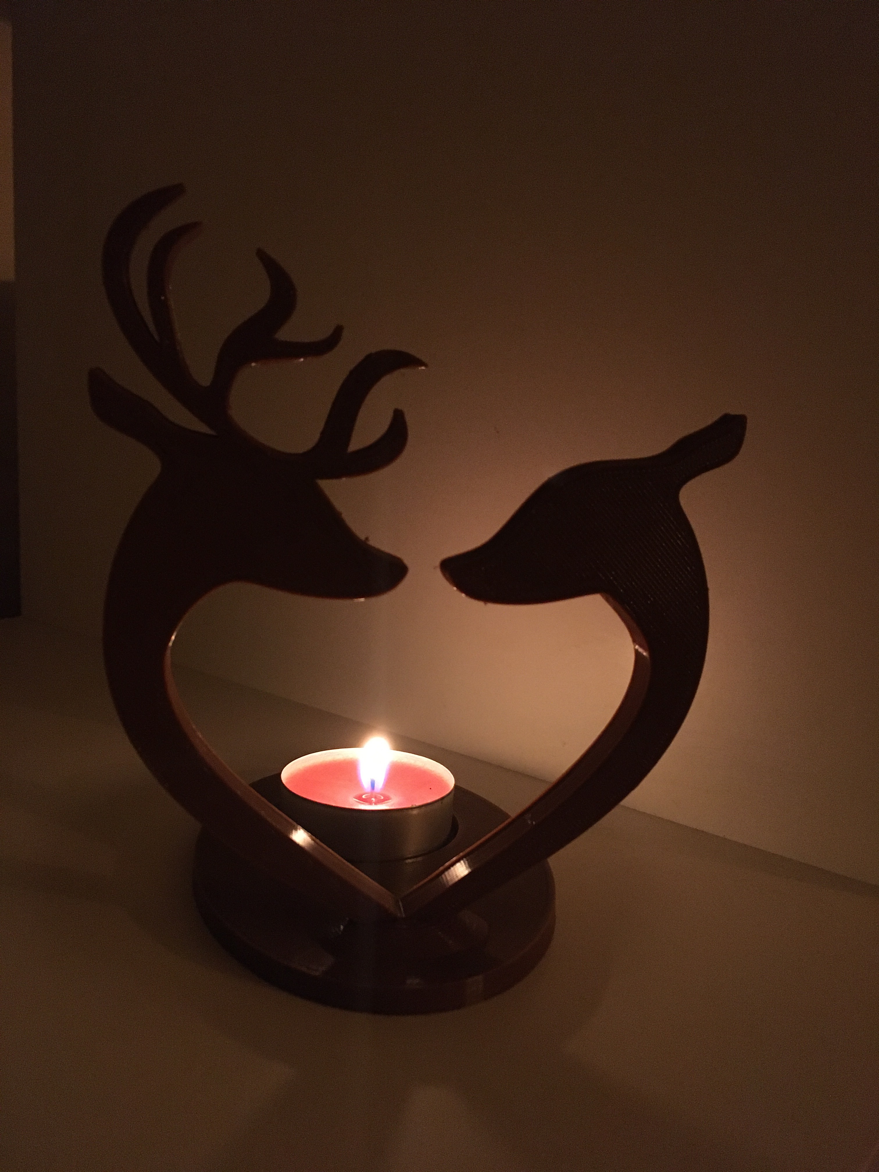 Free STL file Reindeer Heart Candle 💜・Design to download and 3D print・Cults