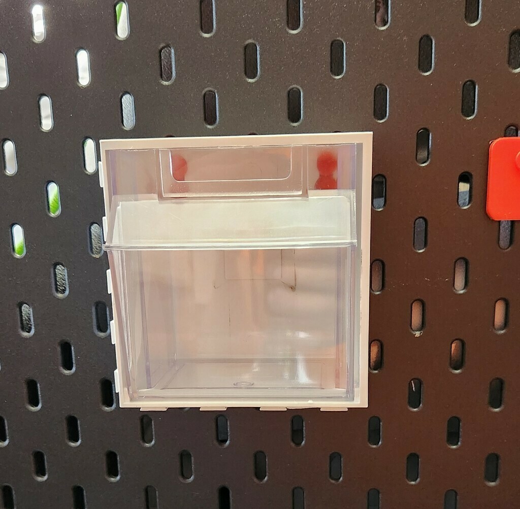 Free 3D file Skadis - Modular Small Parts Tip-Out Bin Adapter Plate 🤏 ...