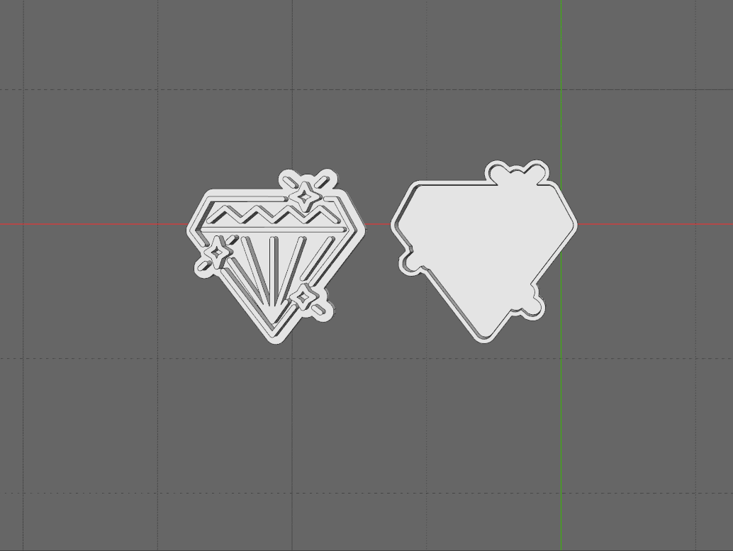 Файл STL Diamond cookie cutter・Дизайн для загрузки и 3D-печати・Cults