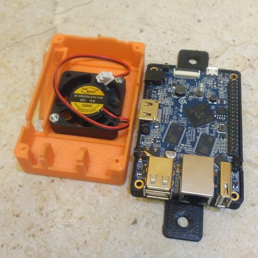 Download free STL file Orange PI PC/PC2 Case (fan inside) • Template to ...