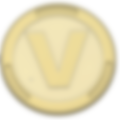 Download STL file VBuck Euro Fortnite coin • 3D print template ・ Cults