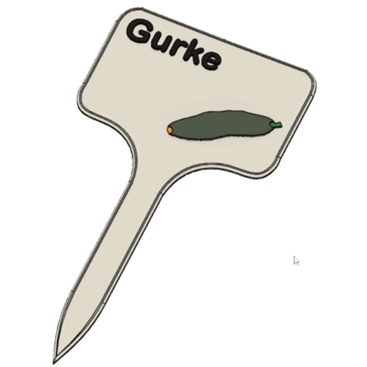 Download 3D printing files Cucumber Signs / Labels for garden ・ Cults