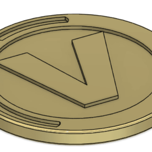 Download STL file VBuck Euro Fortnite coin • 3D print template ・ Cults