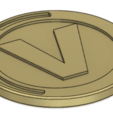 Download STL file VBuck Euro Fortnite coin • 3D print template ・ Cults