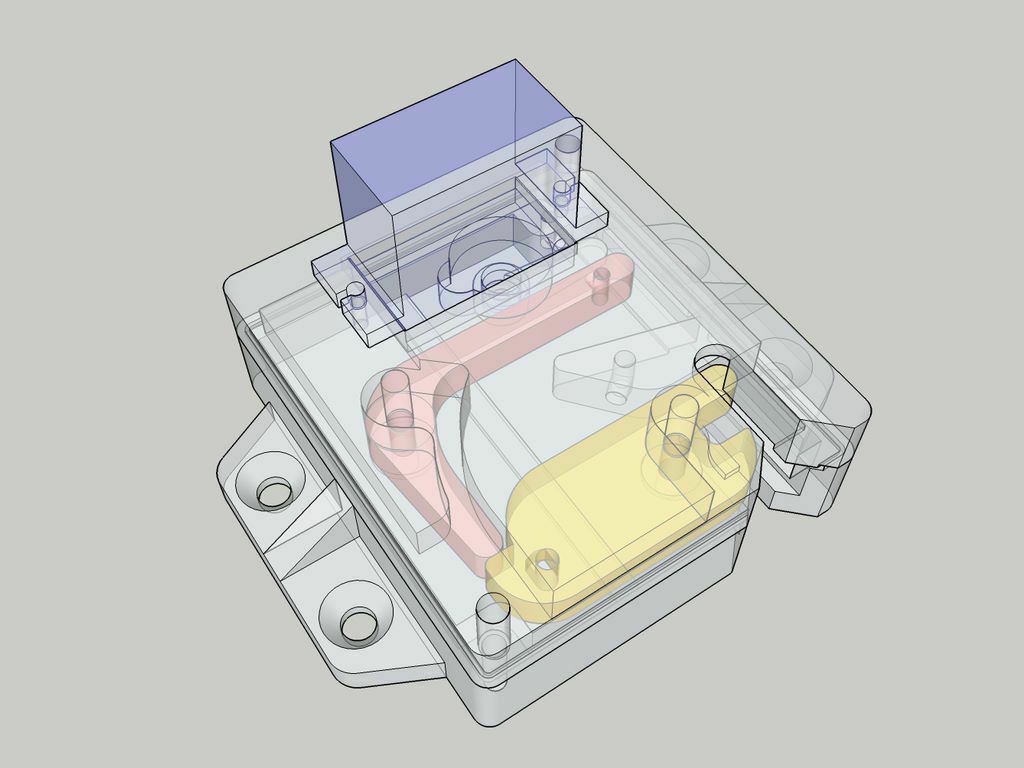 免费 3D 文件 Latching Lock for Micro Servo SG90 9G 🔒・可下载 3D 打印设计・Cults